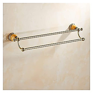 Towel BAR Rack Towel Rail for Bathroom,European-Style Double-Bar Hand Towel Holder,Bath Hand Towel Holder,Bathroom Double Rack,Antique Hanging Towel Bar/56Cm (Color : 66cm, Size : Christmas Reindeer