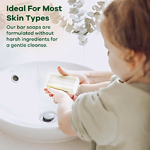 Australian Botanical Goats Milk Soap, Manuka Honey, Lemongrass and Sea Salt 6.6 OZ, Luxury Soap Bars Enriched with Shea Butter, Suitable for all Skin Types, Pack of 4