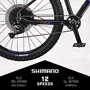 Mongoose Tyax Comp Adult Mountain Bike, 27.5-Inch Wheels, Tectonic T2 Aluminum Frame, Rigid Hardtail, Hydraulic Disc Brakes, Womens Medium Frame, Black