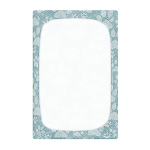 Doggy Paw Print Baby Crib Sheets Soft Toddler Bed Sheets Breathable Mattress Cover Toddler Sheets for Boys Girls Nursery Stroller Crib Mattress, 52 * 28 * 9in