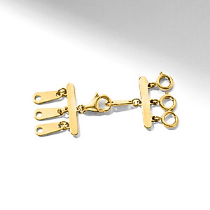 RS Pure by Ross-Simons Italian 14kt Yellow Gold Layering Clasp