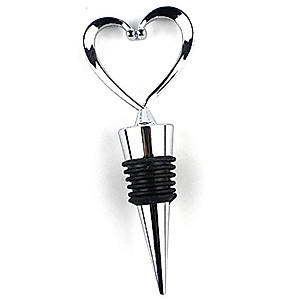 3 PCS Stainless Steel Love Design Heart Shape Wine and Beverage Bottle Stoppers