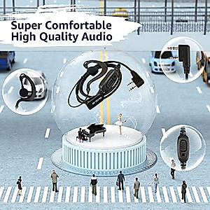 Retevis RT19 Ultra-Slim Two Way Radios,Portable FRS Walkie Talkies Adults with Earpiece,Rechargeable 1300mAh Battery,Metal Clip,for School Security Retail Healthcare(10 Pack)