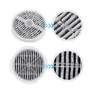 Nispira Activated Carbon HEPA Filter Replacement | For Air Purifier FridaBaby Sound Machine, Meleden, RIGOGLIOSO GL-2103, JINPUS, LTLKY 900S, 2103, 8 Pack