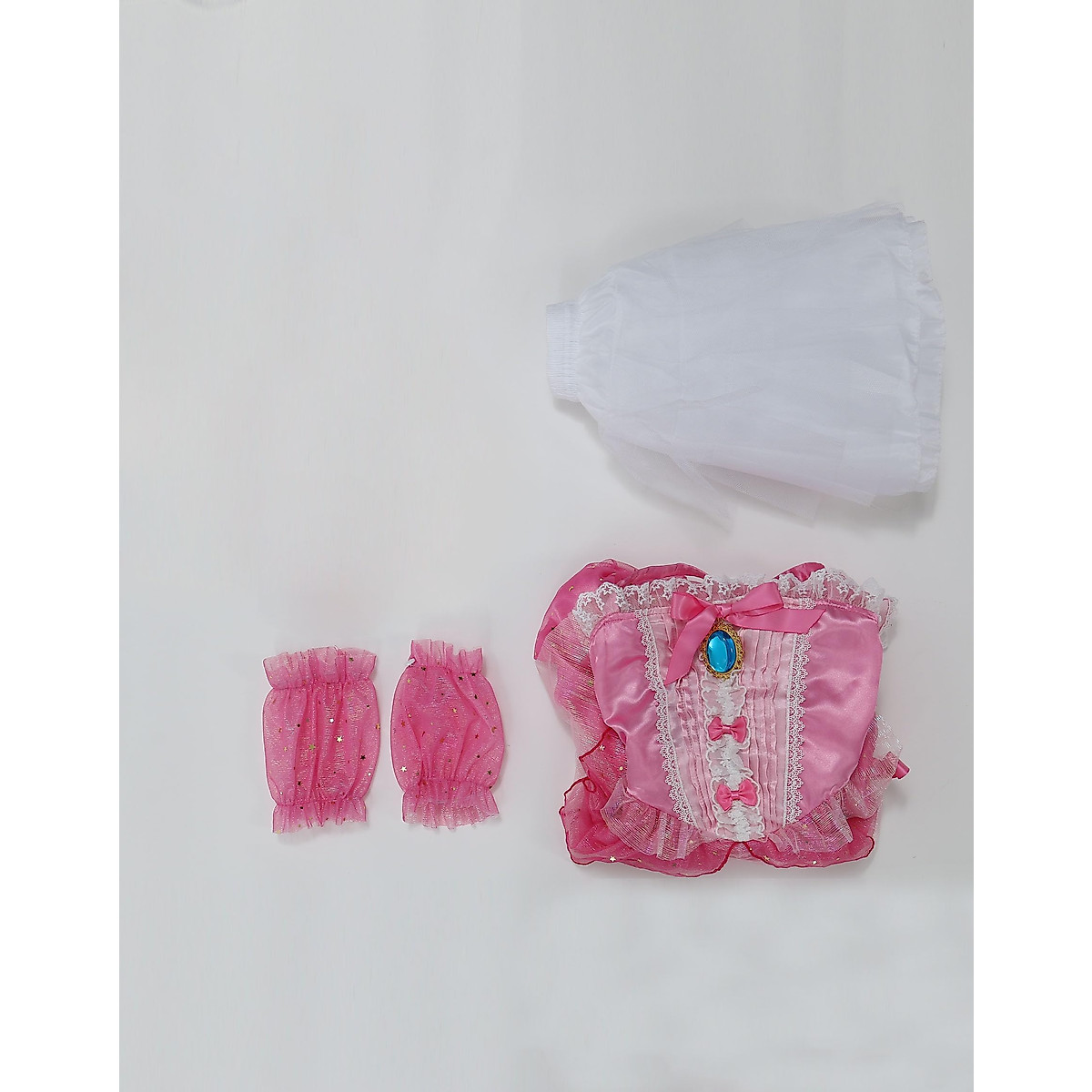 haikyuu Girls Pink Princess Cosplay Dress Birthday Party Dress up Halloween Costume (pink, large)