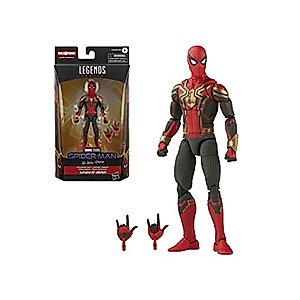 Spider-Man Marvel Legends Series Integrated Suit 6-inch Collectible Action Figure Toy, 2 Accessories