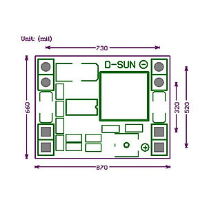 Qunqi 5pack MP1584EN Ultra Small DC-DC 3A Power Step-Down Adjustable Module Buck Converter 24V to 12v 9V 5V 3V for Arduino
