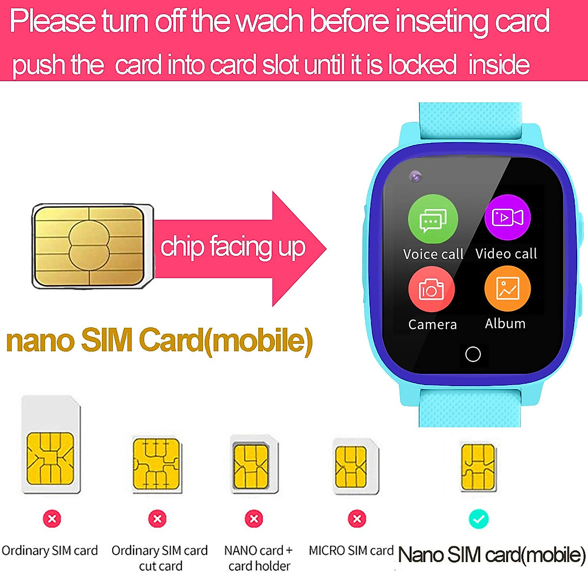 4G Kids Smart Watch w GPS Tracker,Kids Phone Smartwatch w Camera,Call,Pedometer,SOS,Touch Screen WiFi Wrist Watch Boys Girls Smartphone,3-15 Years Old Children Student Birthday Gifts(Light Blue)