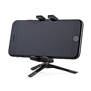 JOBY GripTight ONE Micro Stand, Universal Phone Holder, Small Tripod for Smartphone, Foldable and Portable, Watch FIFA World Cup Football, Black