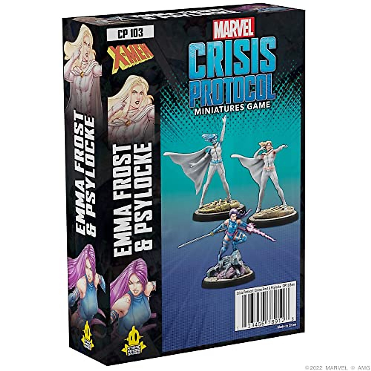 Atomic Mass Games Marvel: Crisis Protocol Emma Frost and Psylocke Character Pack - Psychic Mutants Unleashed! Tabletop Superhero Game, Ages 14+, 2 Players, 90 Minute Playtime, Made