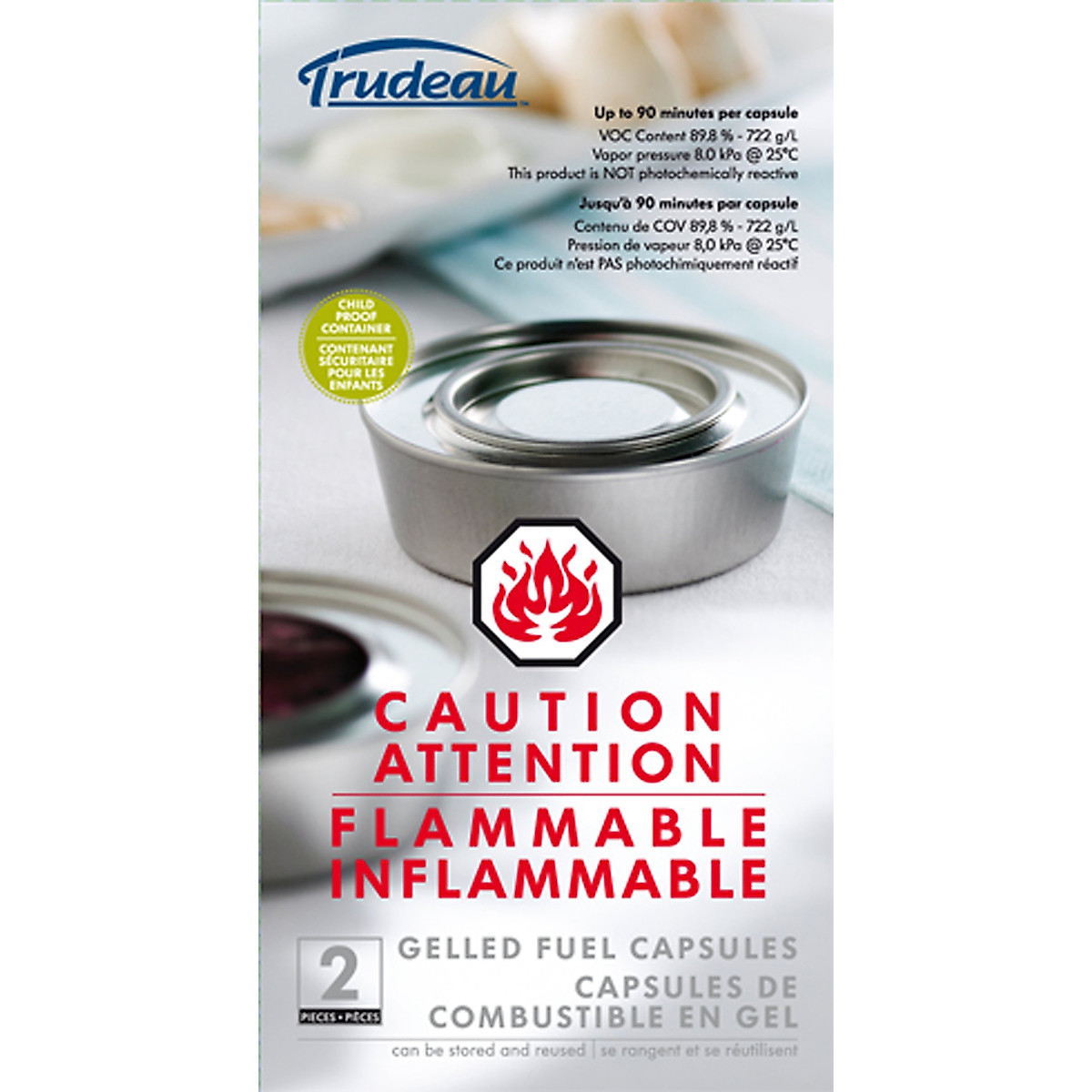 Trudeau Gelled Fuel Fondue Capsule