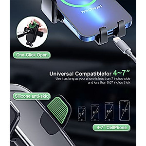 SMORFIT Phone-Mount-for-Car, Long Arm Gooseneck Cell Phone/iPhone Holder Car/Truck for Dashboard/Windshield, Strong Suction Cup Anti-Shake Stabilizer Mobile Stand for Car