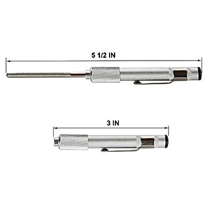 Trenton Gifts Crystal and Glass Repair File, Carbide Metal Diamond Grit Tool