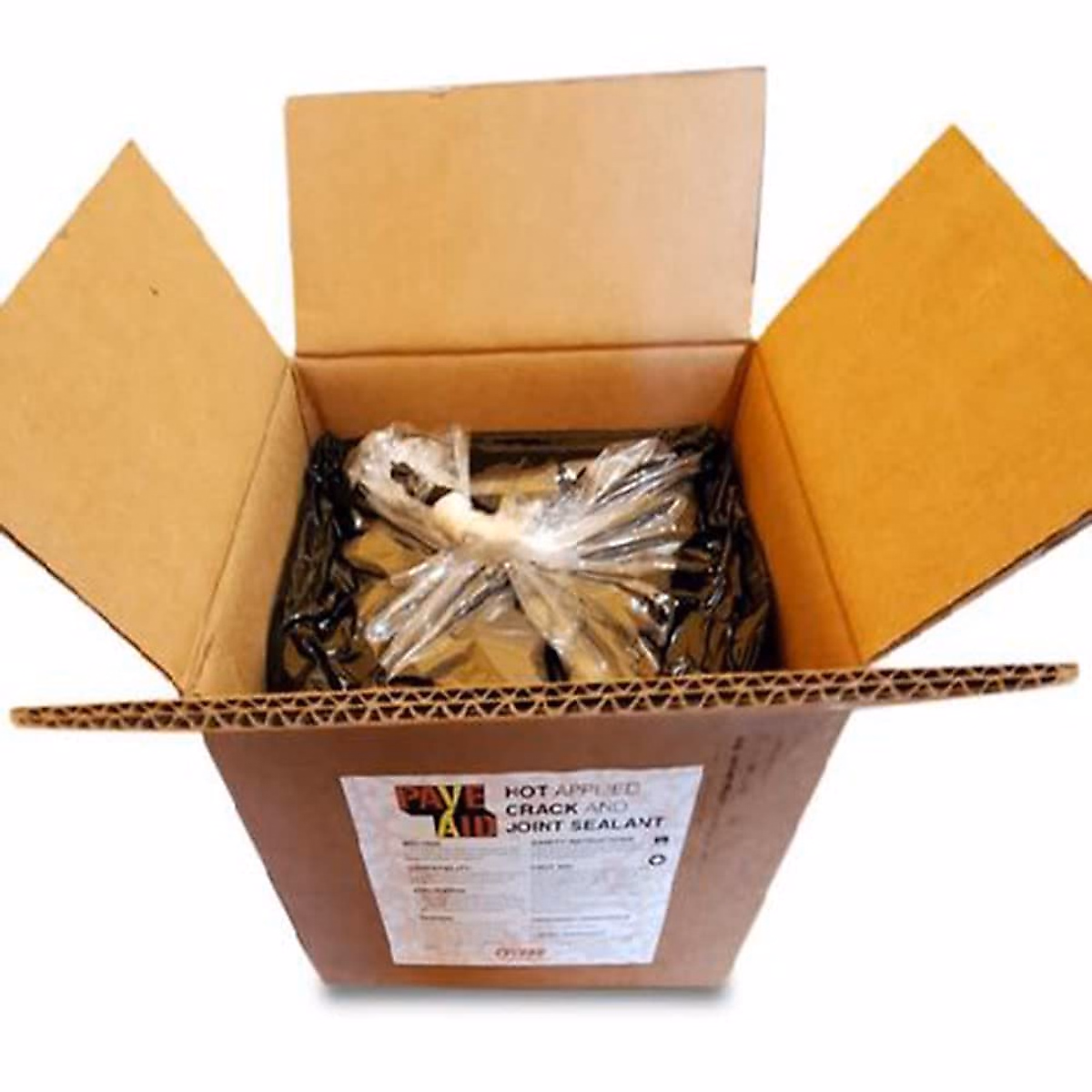 Pavemade Premium Easy-Melt High Performance Asphalt Crack Filler / Sealer 20lb Compatible with Oil Jacketed Kettles and Direct Fire Filling Machines, EMCFS20