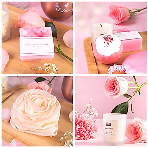 Birthday Gifts for Mom - Mothers Gifts from Daughter Son Husband, 11Pcs Relaxing Spa Gift Basket Set, Care Package Get Well Soon GiftsBasket, Letter Blanket Tumbler Unique Gift Ideas