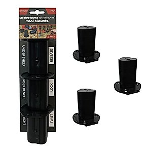 StealthMounts Locking Milwaukee M12 Tool Holder 3 Pack of Milwaukee Tool Holder M12 Mount | Milwaukee Tool Organizer | Milwaukee Tool Storage | Milwaukee 12V Tool Holder | Made in UK