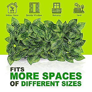 Yuego Artificial Ivy Privacy Fence Wall Screen, 120 x 37.8 in Faux Hedges Privacy Fence Screen Outdoor Ivy Wall Fence for Garden Balcony Deco