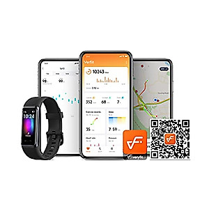 OCTANDRA Pulse VeryFit Fitness Tracker Alexa Built-in Heart Rate SpO2 Blood Oxygen Saturation Sleep Monitor Step Counter Running Pedometer 5ATM Waterproof Smart Watch for Men Women (GT Band) (Black)