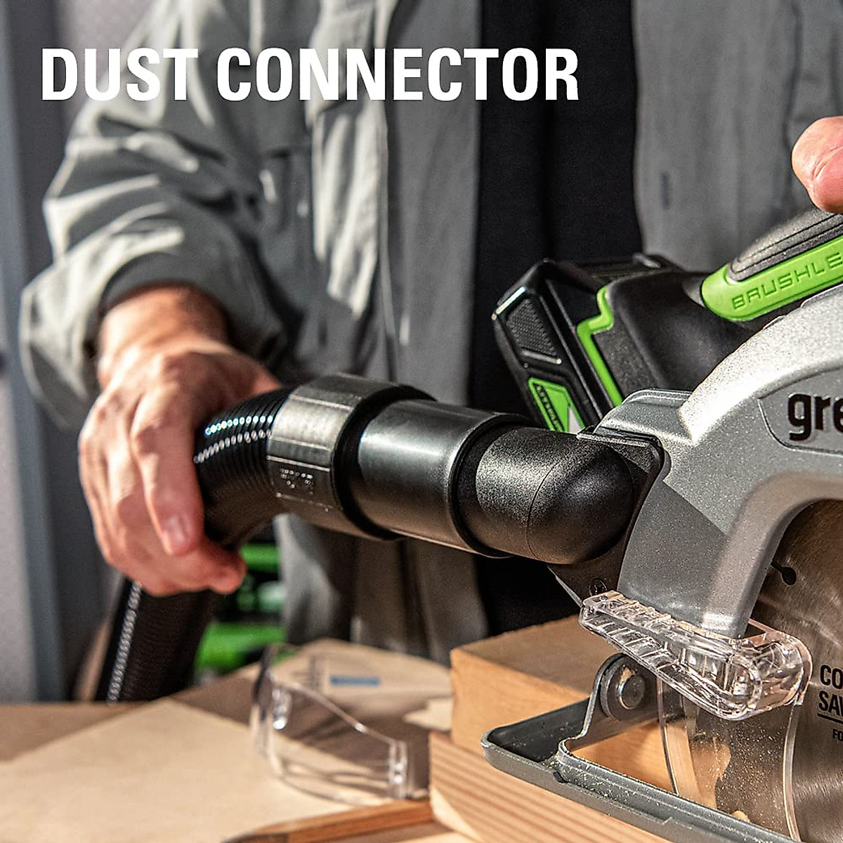 Greenworks 24V Brushless 7-1/4-inch Circular Saw with 24V Battery Charger and 24V 4Ah USB Battery