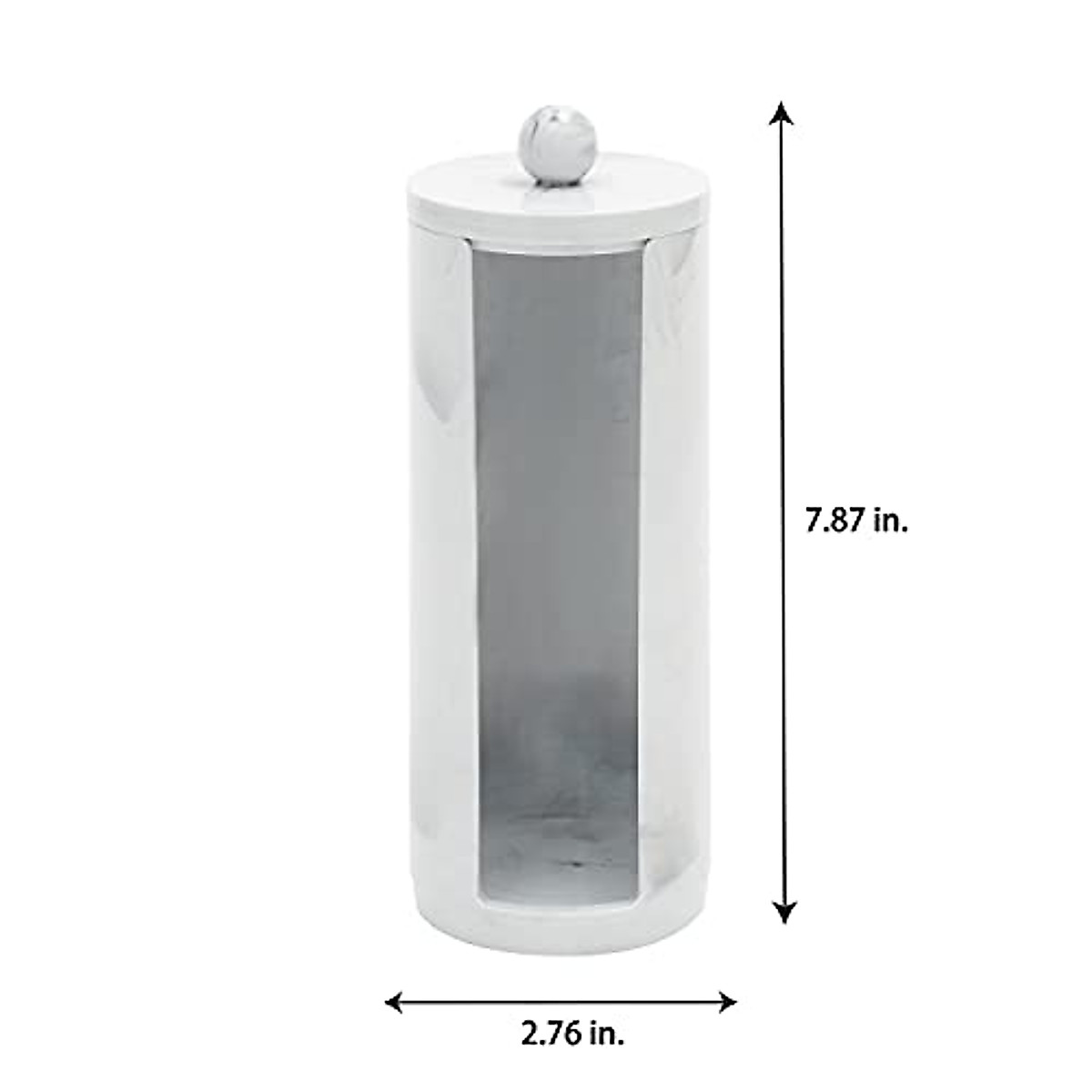 Simplify Marble, Durable, Easy to Refill Cotton Pad Holder Bath Accessories Organizers Collection