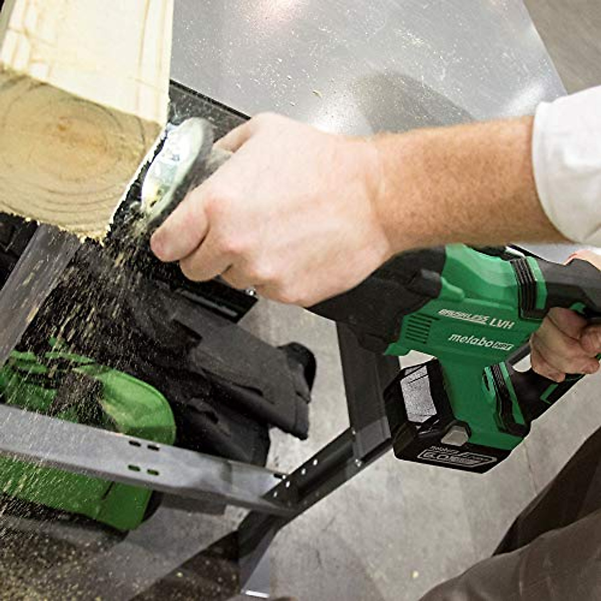 Metabo HPT Cordless Reciprocating Saw | Tool Only | No Battery | 3-Mode Selector W/Auto Mode | Tool-Less Blade Changing System | Large Rafter Hook | Lifetime Tool Warranty | Brushless | CR18DBLQ4