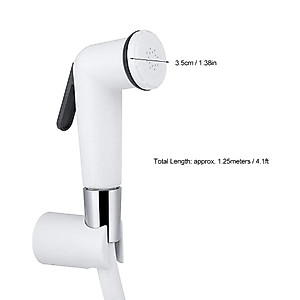 Handheld Bidet Sprayer, Portable Bidet Sprayer Set Bidet Sprayer Portable Women's Wash Sprayer Nozzle Holder Hose Kit for Bathroom Toilet White