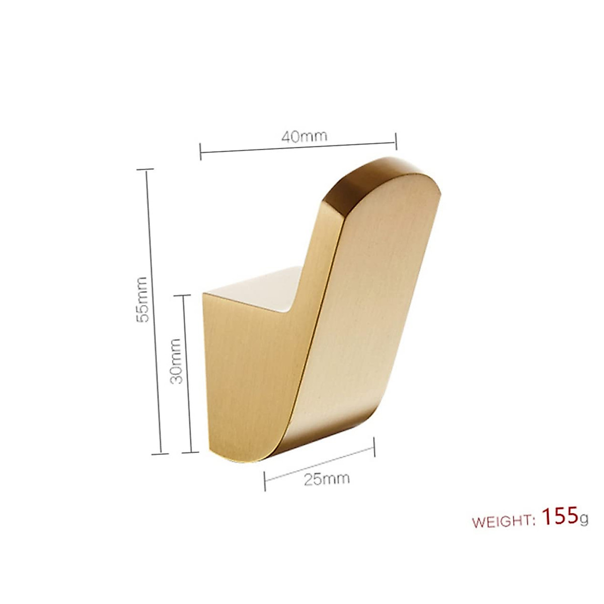 Cabilock 2pcs Towel Hooks Coat Hooks Wall Mounted Clothing Rack Metal Clothing Rack Bath Hook Brass Decor Wall Hooks Decorative Hooks Wall-Mounted Door Hook Towel Rack Coat Hanger Hook up