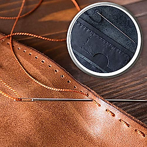 Heavy Duty Hand Sewing Needles Set - 12 Needles for Upholstery, Leather, Carpet Canvas Repair