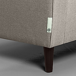 ZINUS Benton Loveseat Sofa / Grid Tufted Cushions / Easy, Tool-Free Assembly, Stone Grey