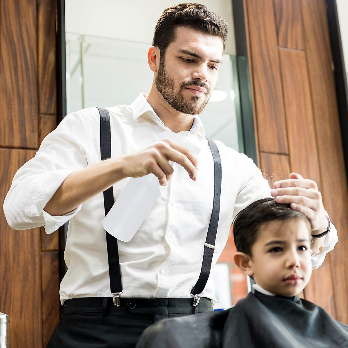 ChefLand Empty Professional Spray Bottles - New Improved 100% Leak Proof Technology, 16 Oz - Durable Trigger Sprayer with Mist & Stream & Off Modes - Pack of 3 -