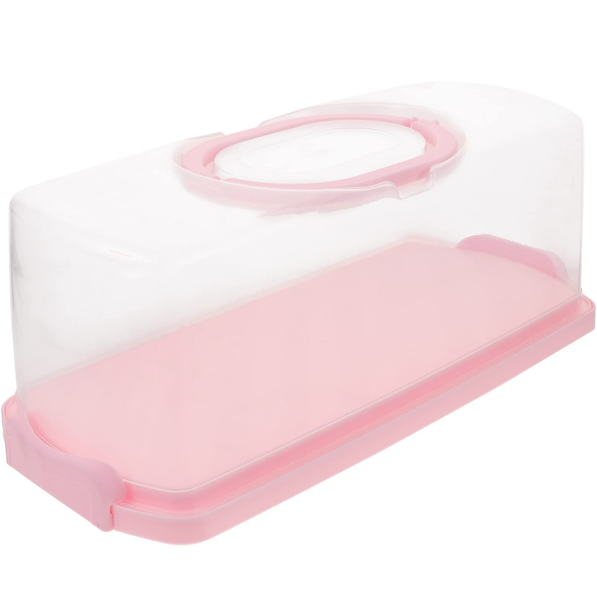 CALLARON Food Containers Cupcake Boxes Cake Carrier Plastic Cake Keeper Cake Containers with Dome Lids Cake Saver with Locking Lid for Cupcake Bread Food Containers Cupcake Boxes