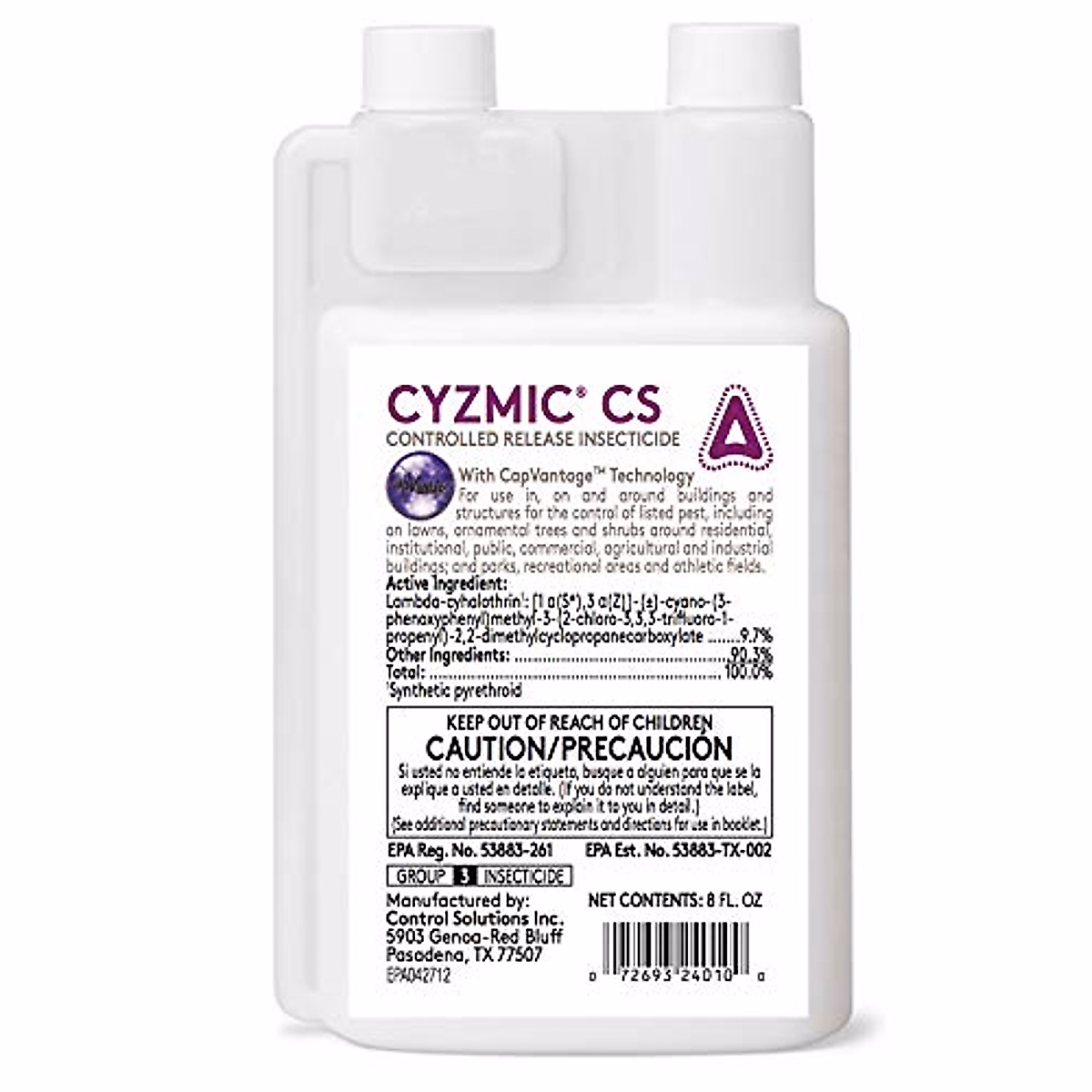 Control Solutions Cyzmic CS Micro-encapsulated Insecticide - 1 Bottle (32 oz)