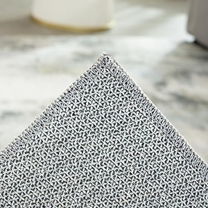 Carvapet Washable Rug 8x10, Green Modern Abstract Area Rugs, Low Pile Rugs with Rubber Backing, Stain Resistant Rugs for Living Room, Foldable Machine Washable Area Rug