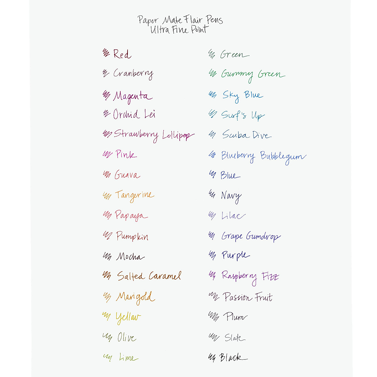 Paper Mate Flair Felt Tip Pens, Ultra Fine Point, Limited Edition Candy Pop Pack, Box of 16