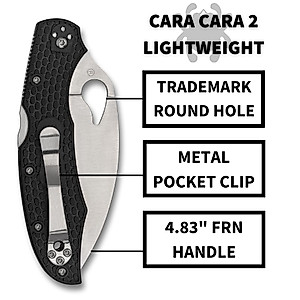 Spyderco Byrd Cara Cara 2 Wharncliffe Folding Knife (PlainEdge)