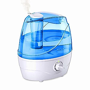 HemingWeigh Ultrasonic Humidifier with 28 Decibels, Safety Protection, Adjustable Mist, Easy to Clean Material, Tank with 2.2 Liter Capacity