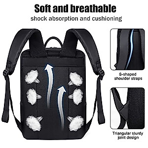 Dobaly Laptop Backpack for Men Women, Water-resistant Laptop Bag 15.6 inch for Work Business Office College