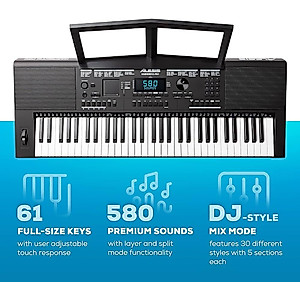 ALESIS HARMONY61MKII ALESIS 61 Key Keyboard with 300 Sounds
