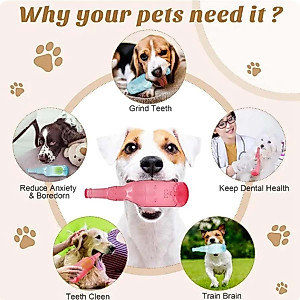 EZGHAR Zentric CrunchNPlay Bottle Toy, Zentric Shop Bottle Toys for Dogs, Bottle Chew Toys for Dogs, Dog Toy Water Bottle Cruncher, Plastic Bottle Toys for Dogs with Ball (S,Blue)