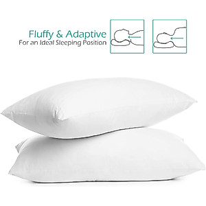 Nestl Kids Toddler Pillow - Baby Pillows for Sleeping - Small Pillow Set of 2 - Down Alternative 100% Cotton Pillow with Polyester Fiber Filling - Soft Pillow for Kids 13 x 18 Inches