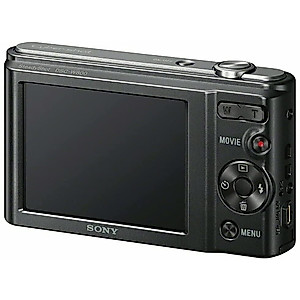 Sony W810/B 20 MP Digital Camera (Black) + 2X 32GB Memory Card Bundle