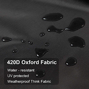 WOMACO Air Conditioner Cover for Outside Units Waterproof AC Covers Outdoor Central A/C Evaporative Cooler Cover Airconditioner Protector for Winter Exterior (Black, 36"L x 36"W x 39"H)