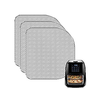 Replacement Dehydrator Racks for 6qt Chefman, Caynel and Power Air Fryer Oven, Dehydrate Fruits and Meats, Air Flow Racks, Removable trays, Air Fryer Oven Accessories (3 Pieces)