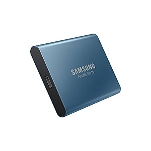 SAMSUNG Portable 250GB SSD T5 (MU-PA250B/AM) Alluring Blue