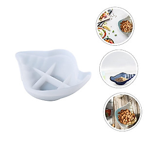 1pc Conch Plate Mold Resin Molds Tray Molds for Resin Silicone Molds for Resin Silicone Jar Mold Resin Trinket Container Mold Silicone Shell Tray Professional DIY Mold Crafts Mold