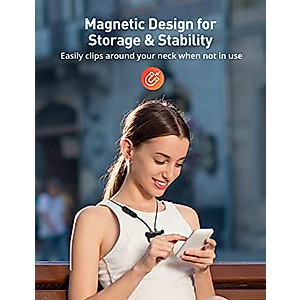 Bluetooth Headphones, Bluetooth 5.2 Stereo aptX Wireless Earbuds Bass Magnetic Neckband IPX7 Waterproof Bluetooth Earbuds Bulit-in Mic with 24H Playtime, Lightweight Earphones for Sport, Gym, Running