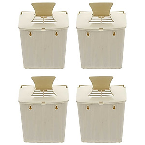 Zerodeko Finch Nests 4 Pieces Plastic Bird Nesting Box, Bird Roosting Box Parakeet Nesting Box, Plastic Bird Cage Breeding Box for Finches, Bluebirds, Sparrows, Small Parrots Parakeet Cage