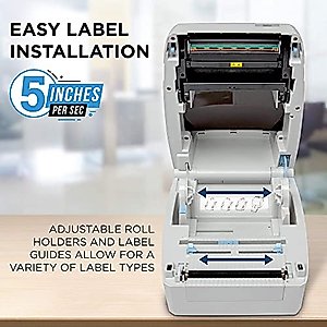 BCL D110 Label Printer, Ethernet & USB Port, Prints 4x6 Shipping Mailing Postage Barcode & Address Labels, Direct Thermal inkless Printer, USB Printer Cable Included, Windows & Mac Compatible
