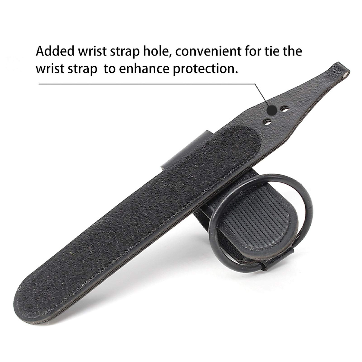 SINYUDUN Knuckle Strap for Oculus Quest 2, Comfortable Touch Controller Grip Accessories, Adjustable PU Leather Wrist Strap (1 Pair)