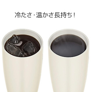 Thermos JDM-420 WH Vacuum Insulated Tumbler, 14.2 fl oz (420 ml), White